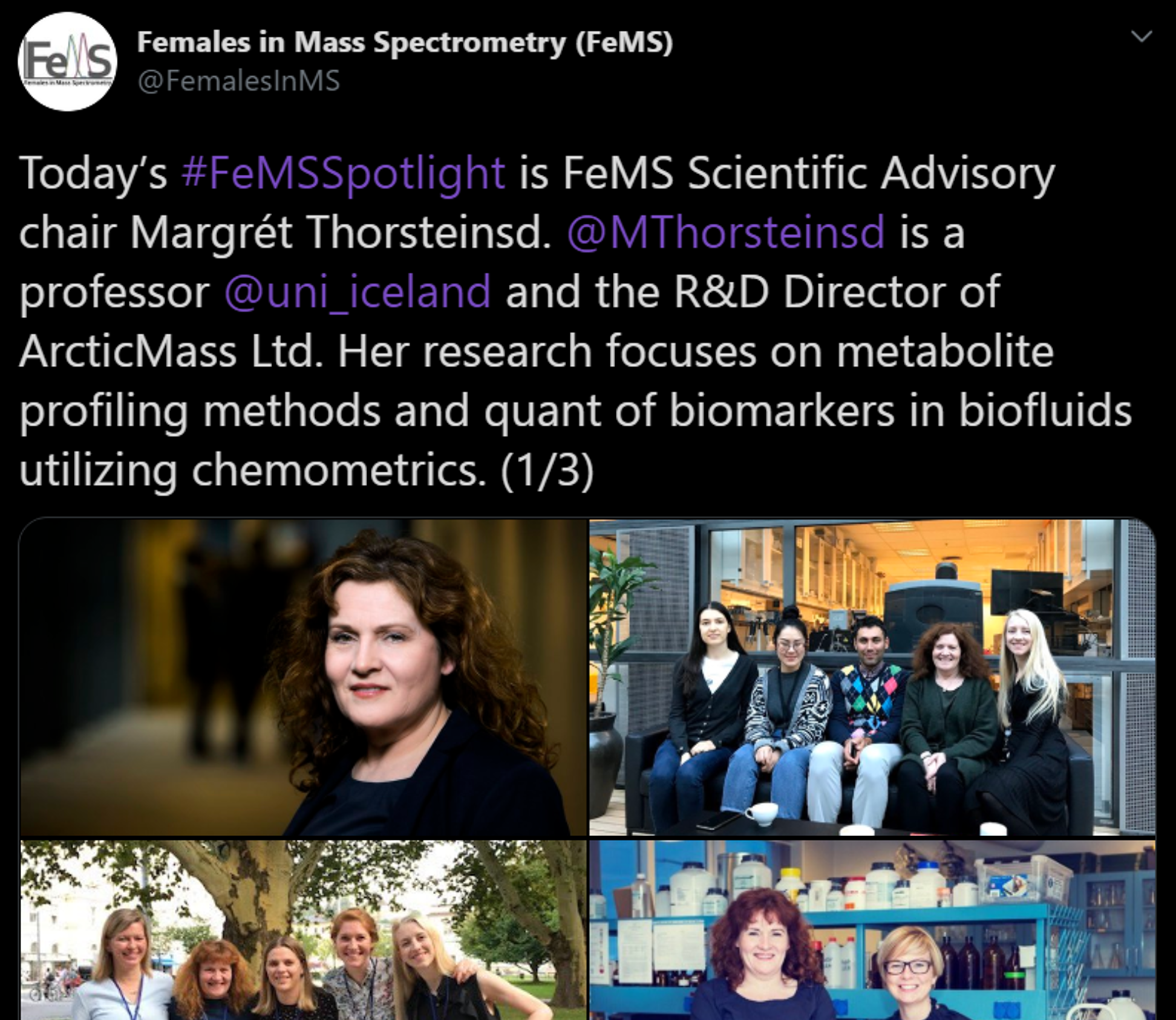 Spotlight_Margret – Females in Mass Spectrometry