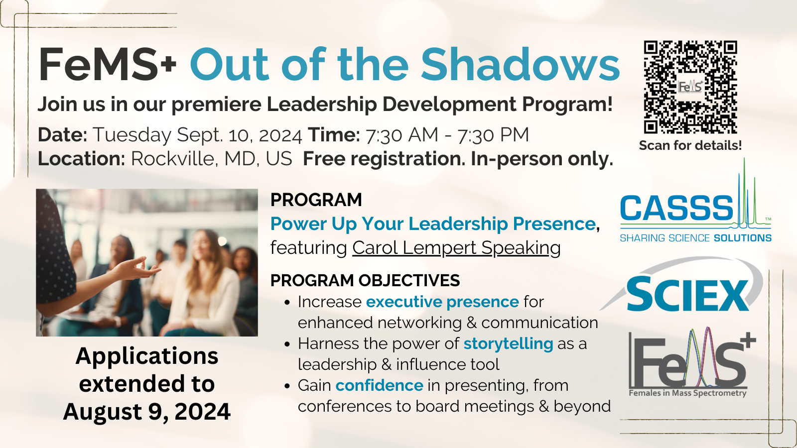 “Out of the Shadows” Leadership Development Program – Females in Mass ...